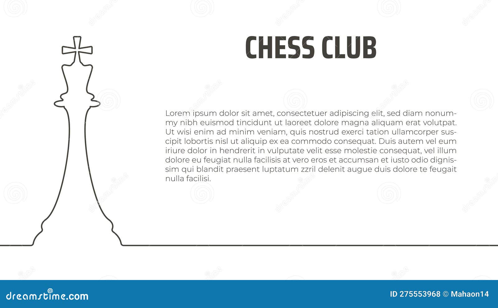 Chess club background stock vector. Illustration of strategy - 275553968