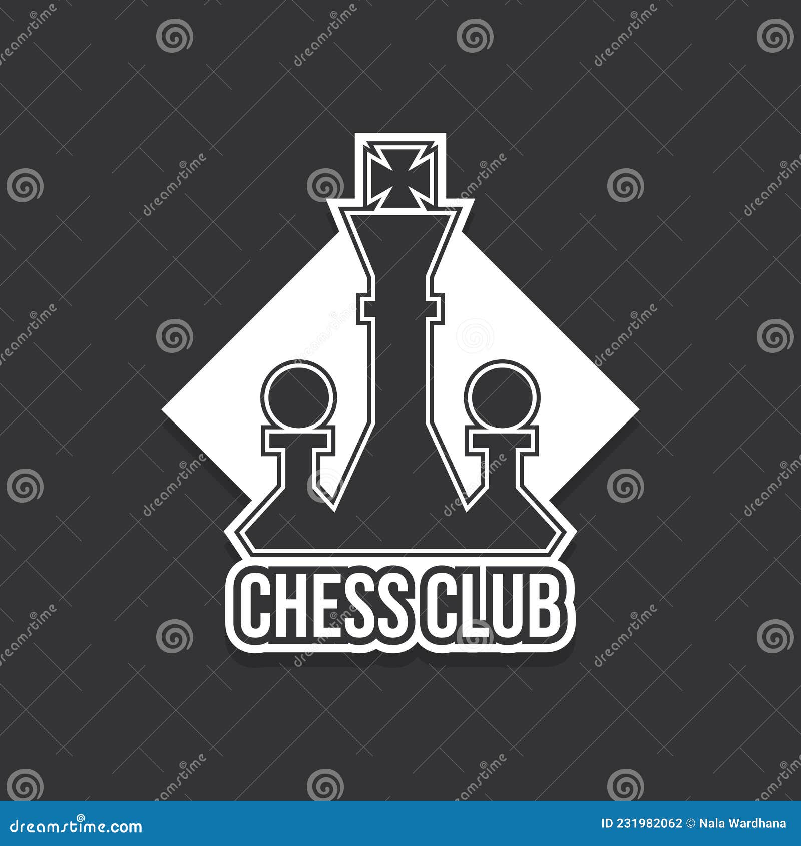 Chess Club Logo Vector Image Stock Vector - Illustration of business ...