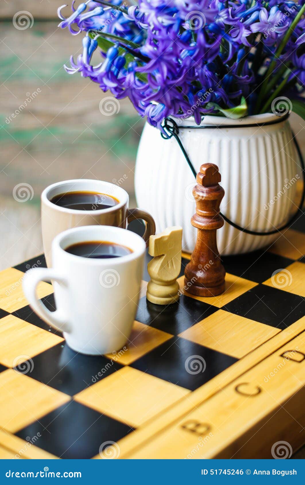 Chess and coffee stock photo. Image of black, liquid - 51745246
