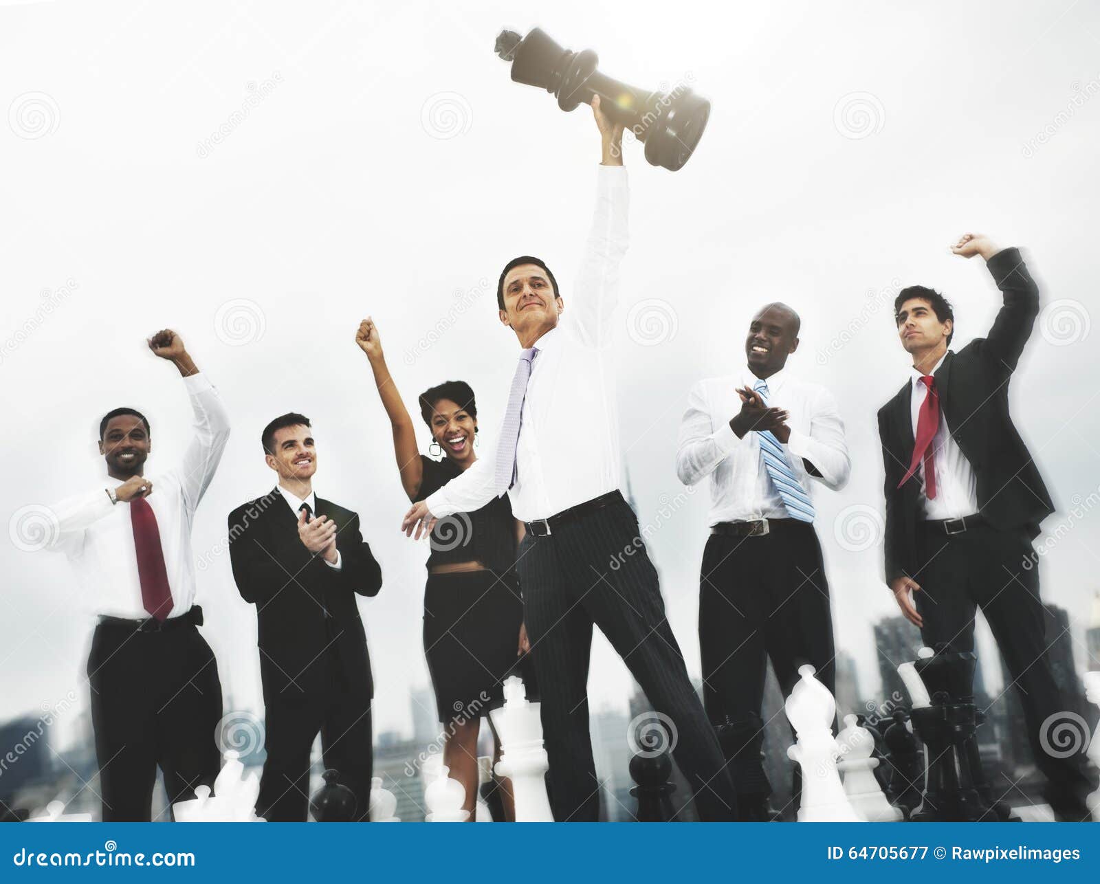 Chess Colleagues Corporate Team Solution Group Concept Stock Image ...