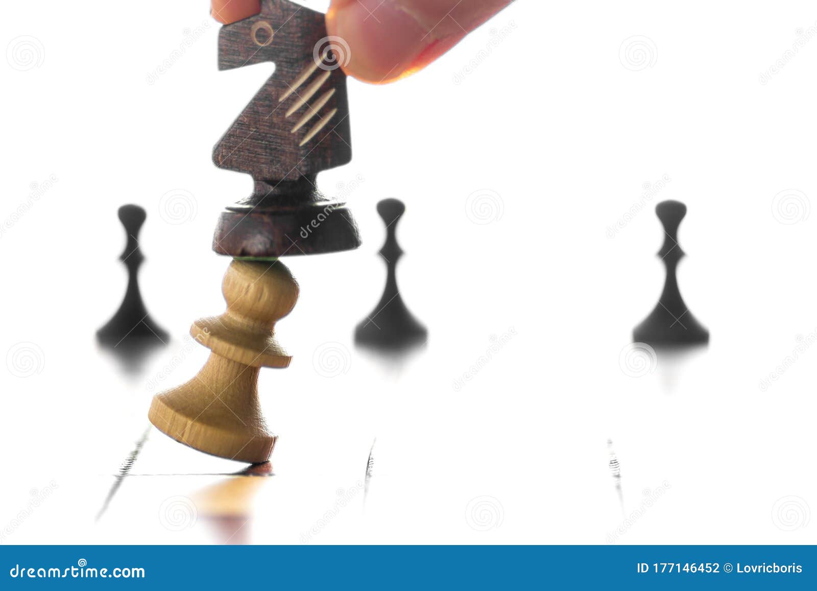 Make Decisions and Challenge. Chess Player Makes a Move. Man Making ...