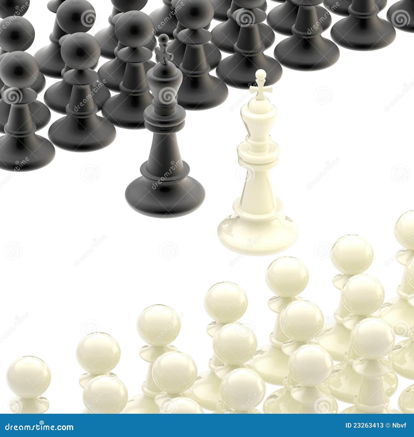 Chess Conception: Opposition and Competition Stock Illustration ...