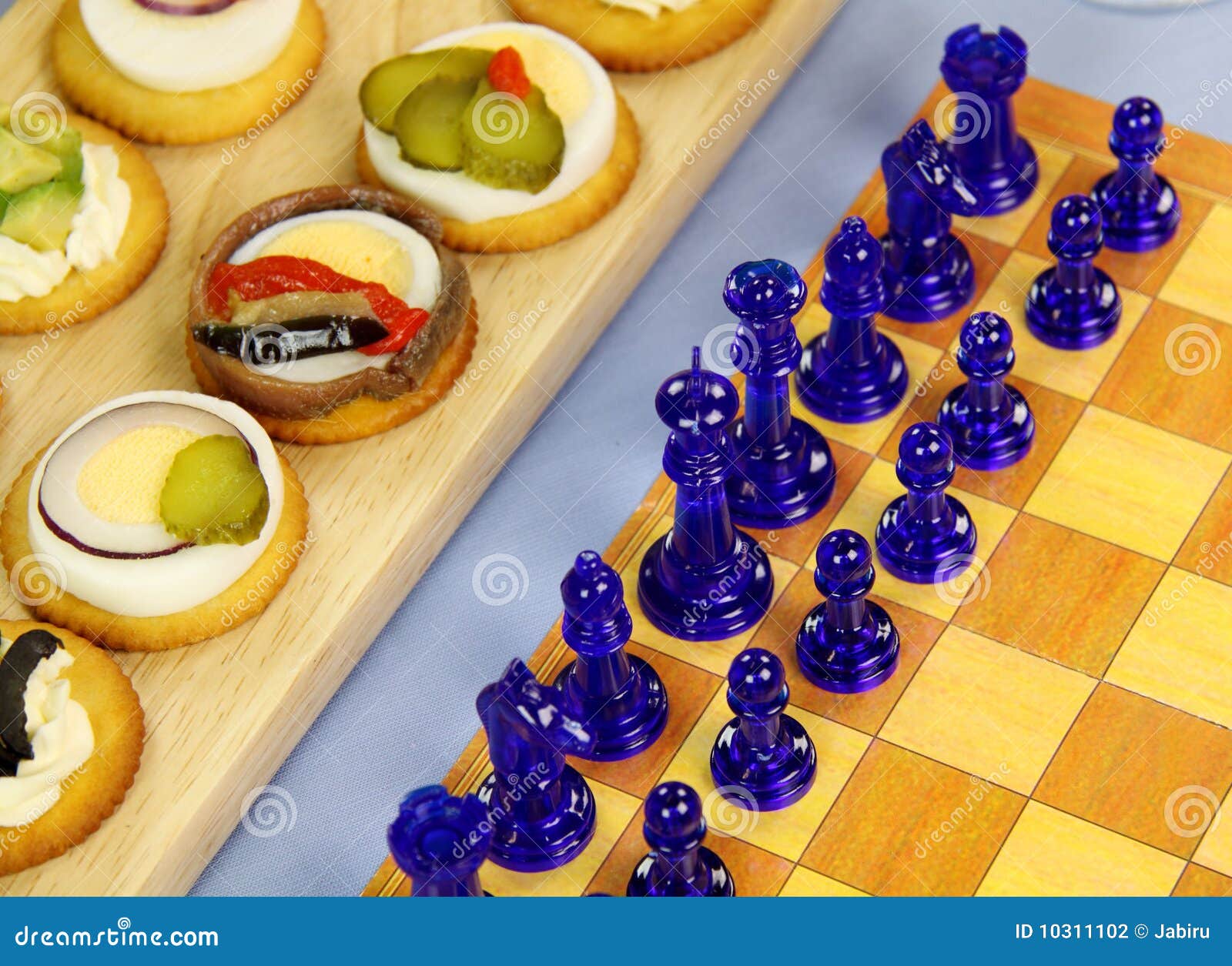 Chess and Crackers stock photo. Image of snacks, chess - 10311102