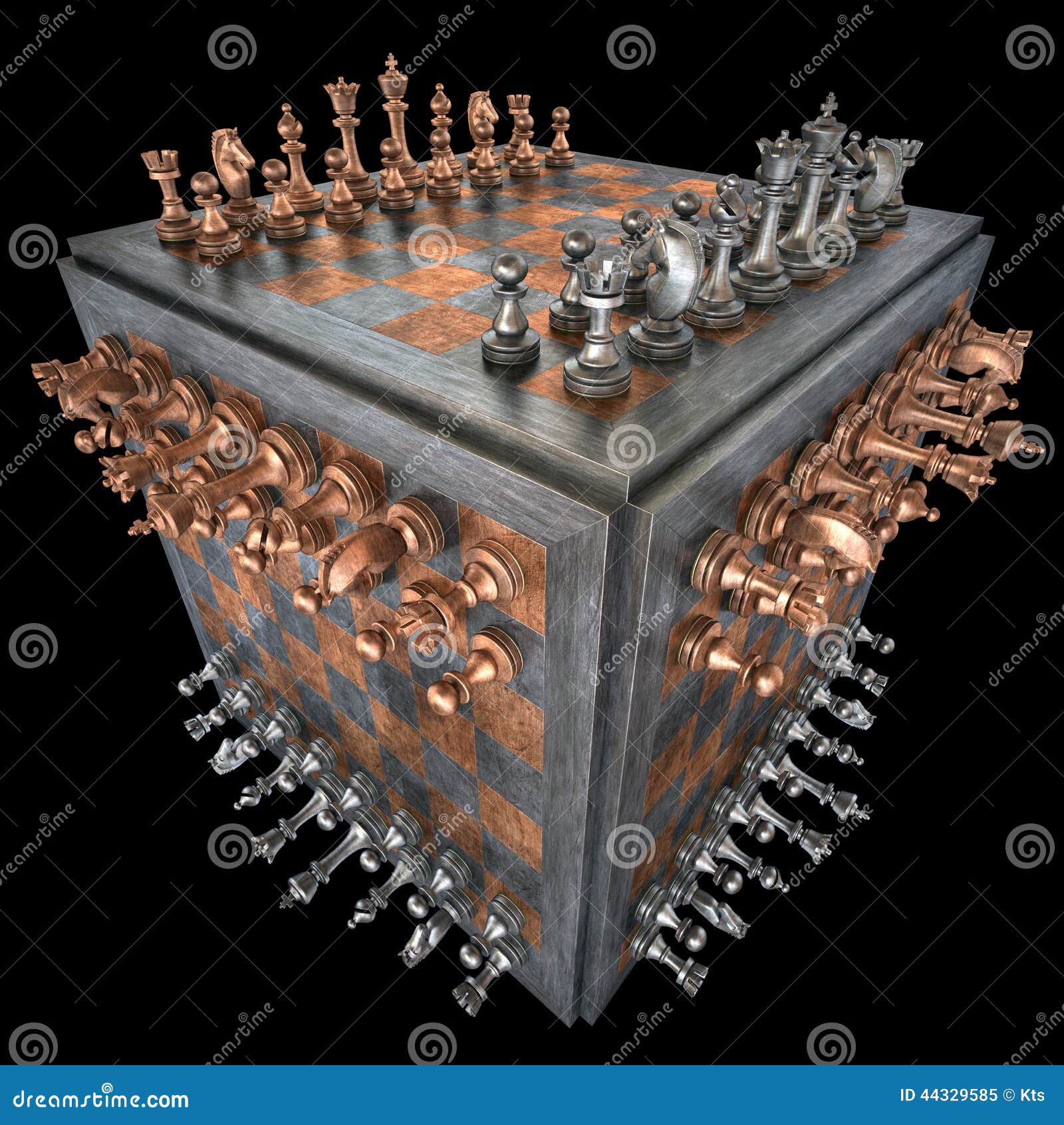 Chess Cube stock image. Image of strategy, fight, bronze - 44329585