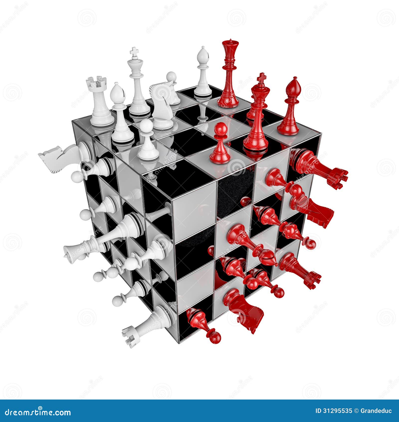 Chess cube stock illustration. Illustration of success - 31295535