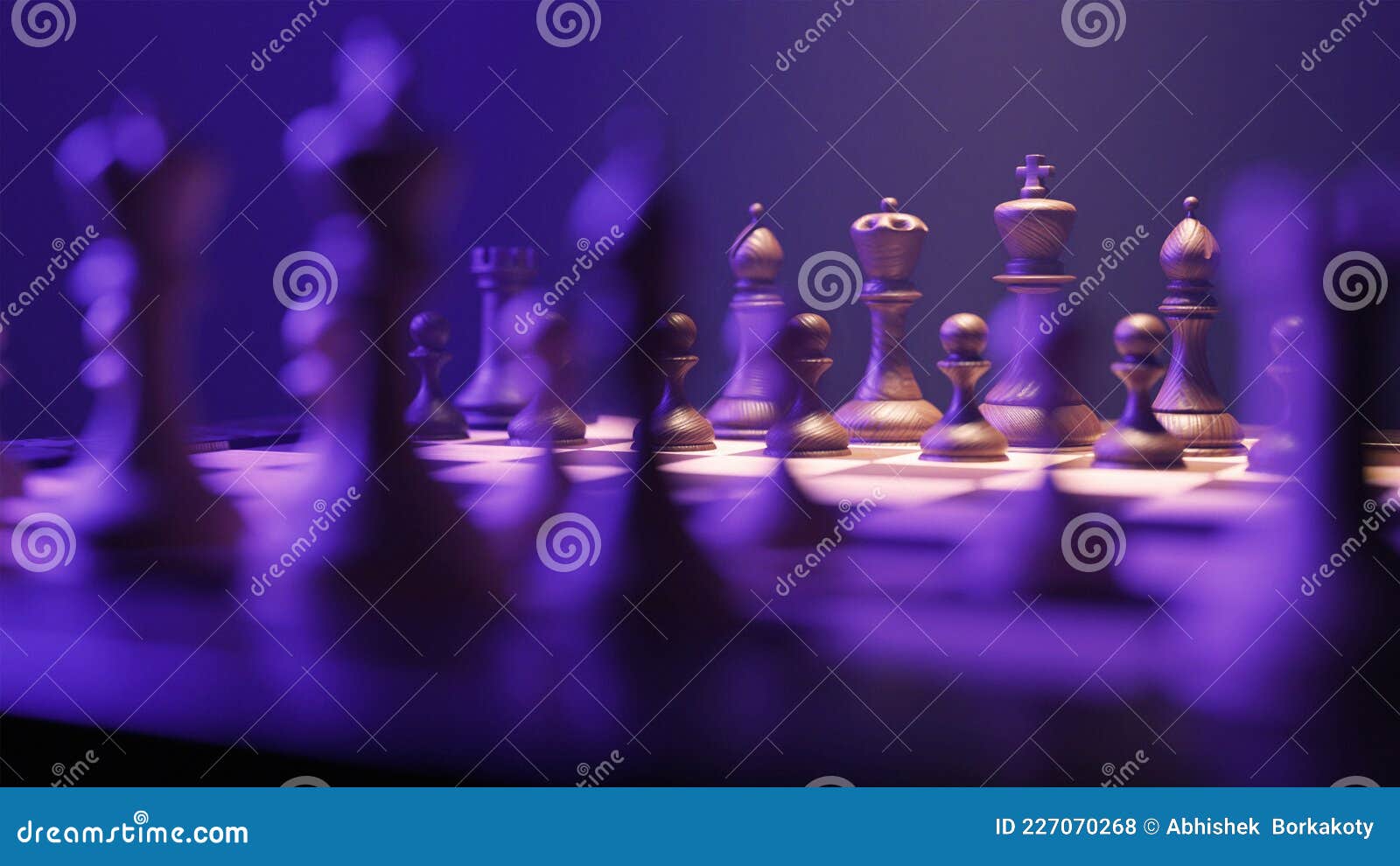 Chess in the darkness stock photo. Image of chea, entertainment - 227070268