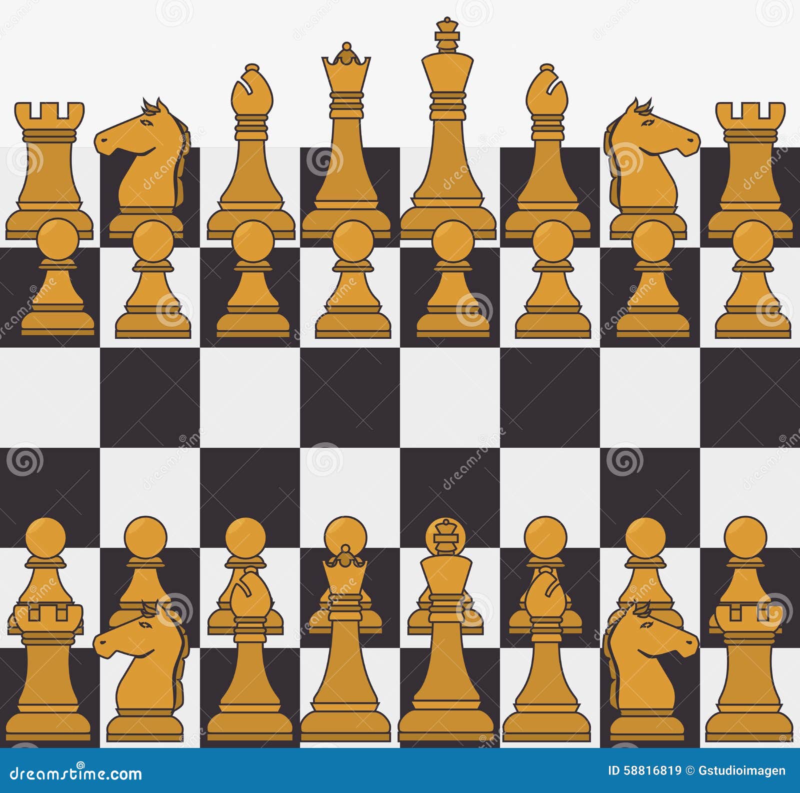 Chess design. stock vector. Illustration of graphic, leisure - 58816819