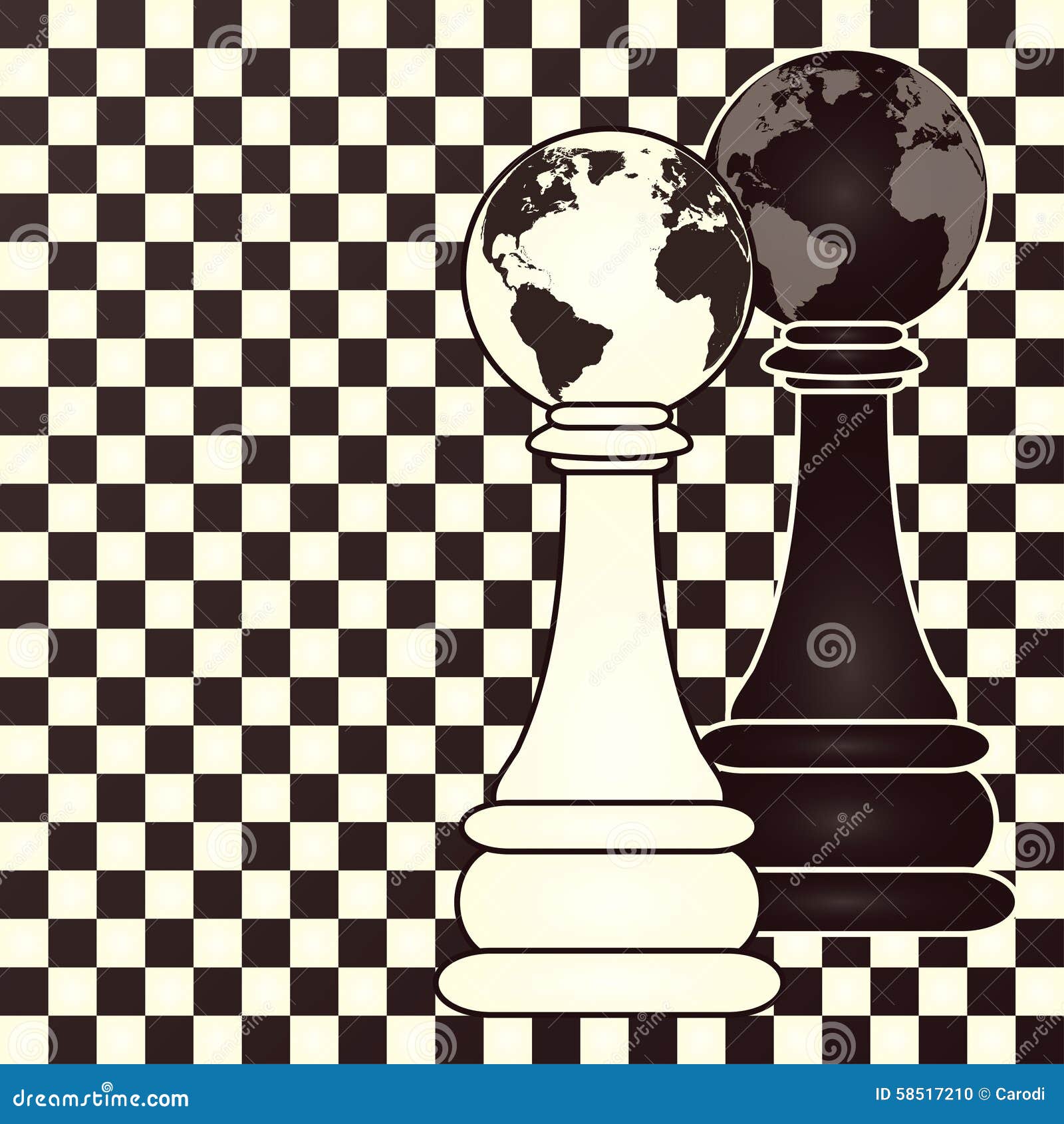 Earth On Chess Board Royalty-Free Stock Photography | CartoonDealer.com ...