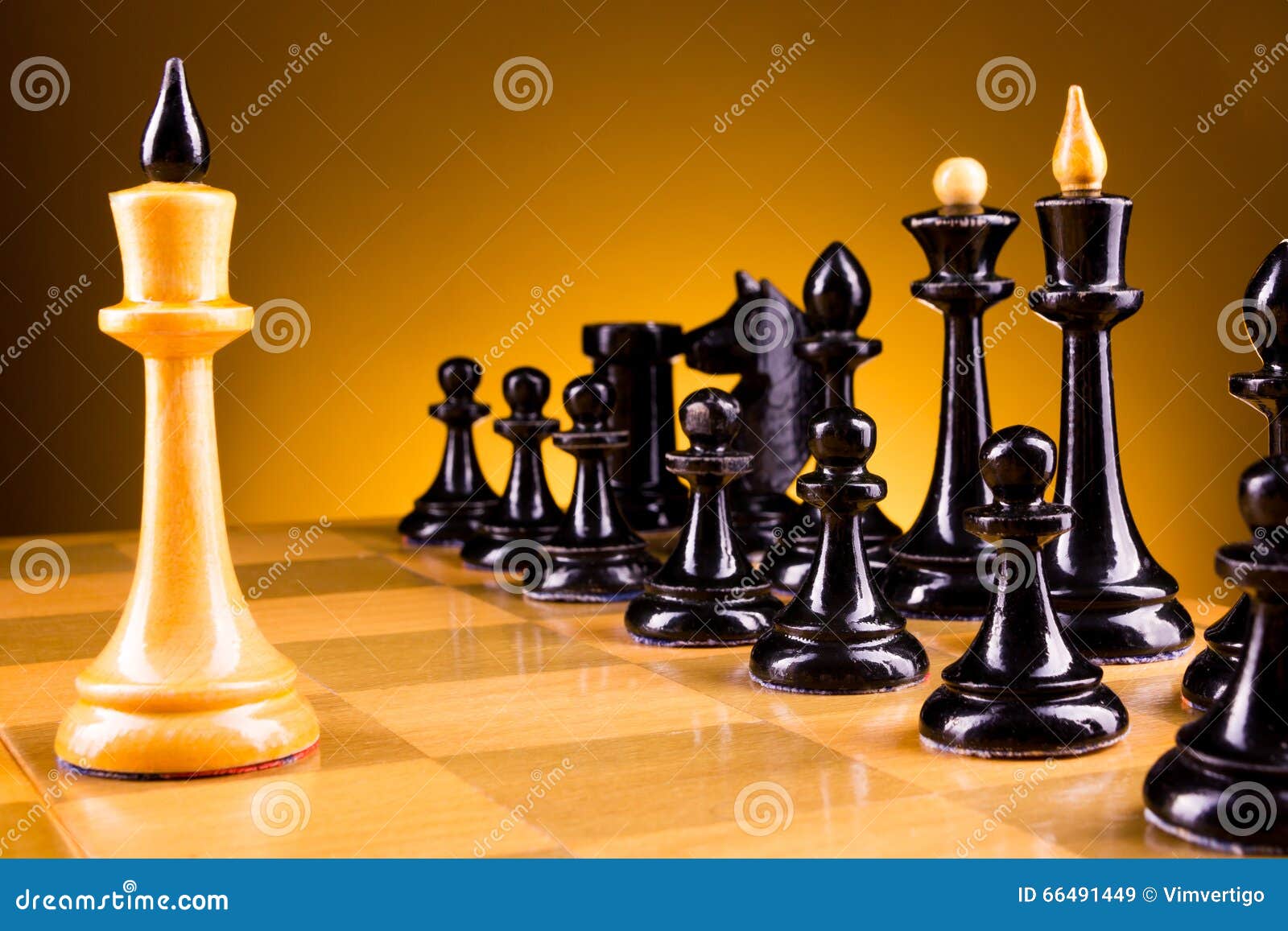 Chess Face To Face, First Step. Copy Space for Text Stock Image - Image ...