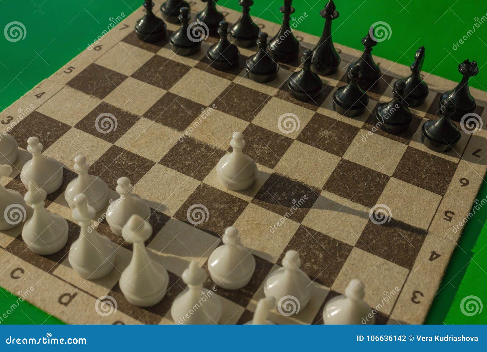 The First Step in the Game. Stock Photo - Image of start, logics: 106636142