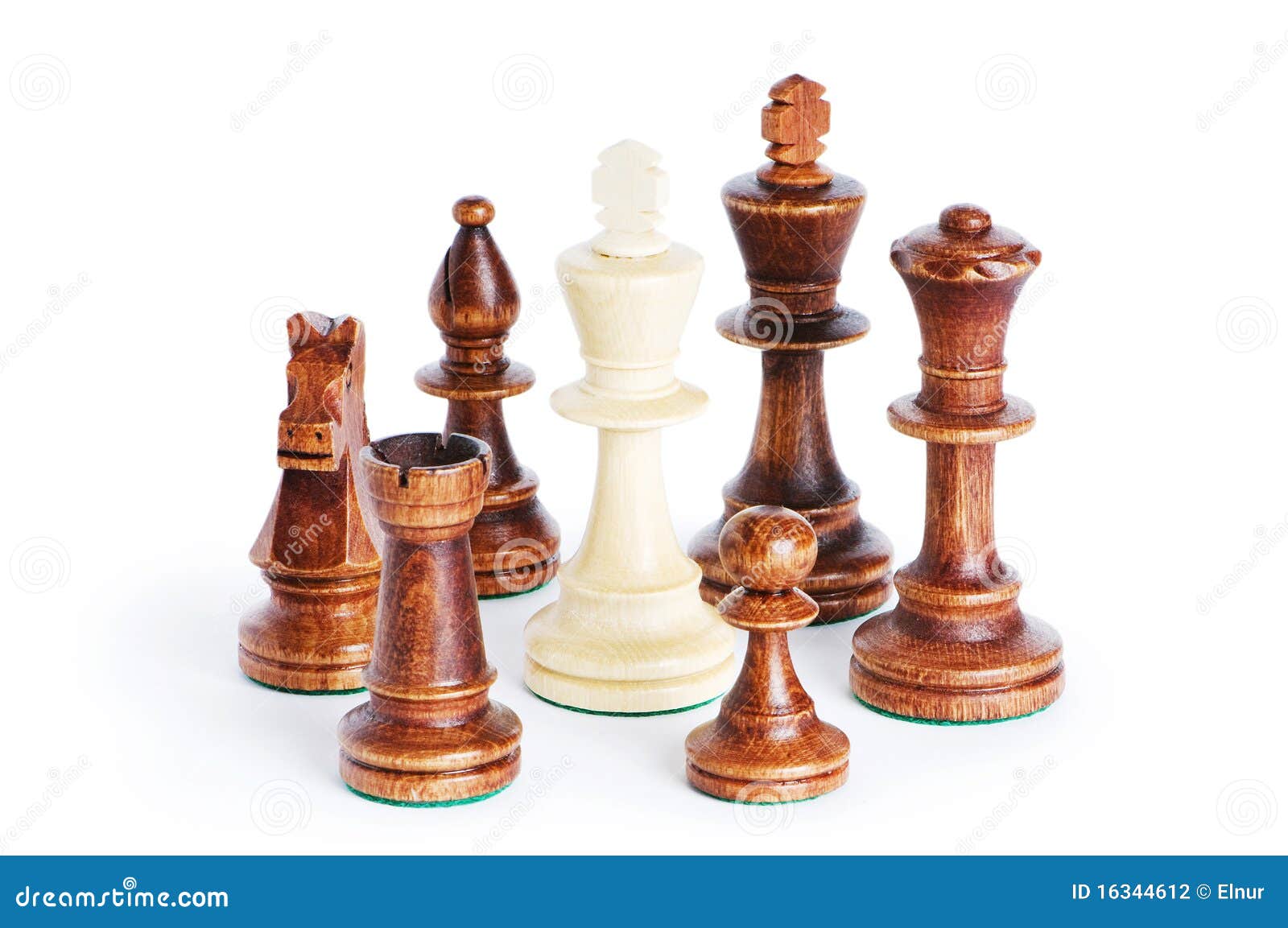 Chess Figure Isolated on the White Stock Photo - Image of competition ...