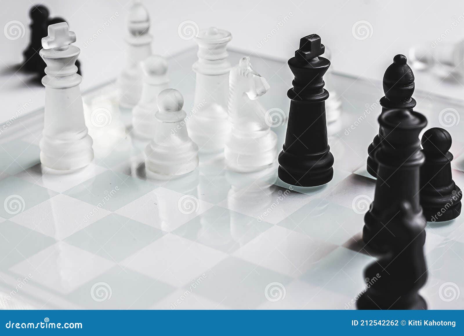 Chess Figure Chess Pieces Symbol of Competition Stock Photo - Image of ...
