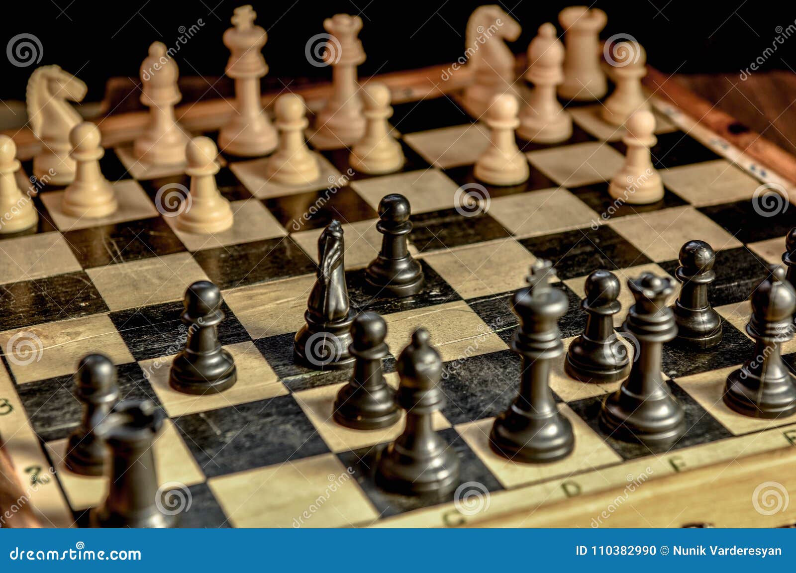 Chess board . play chess stock photo. Image of move - 110382990
