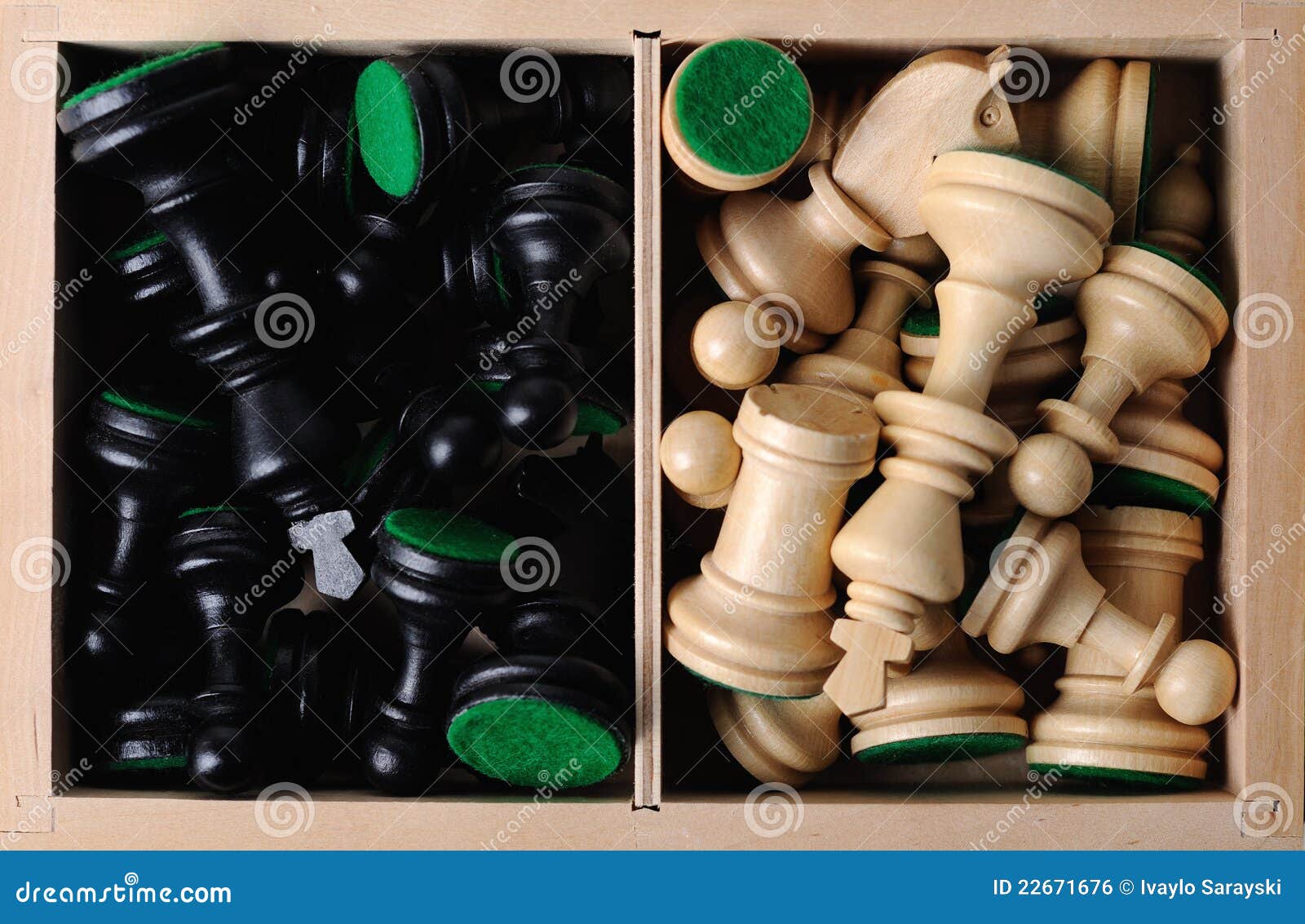 Chess figures in box stock photo. Image of board, group - 22671676