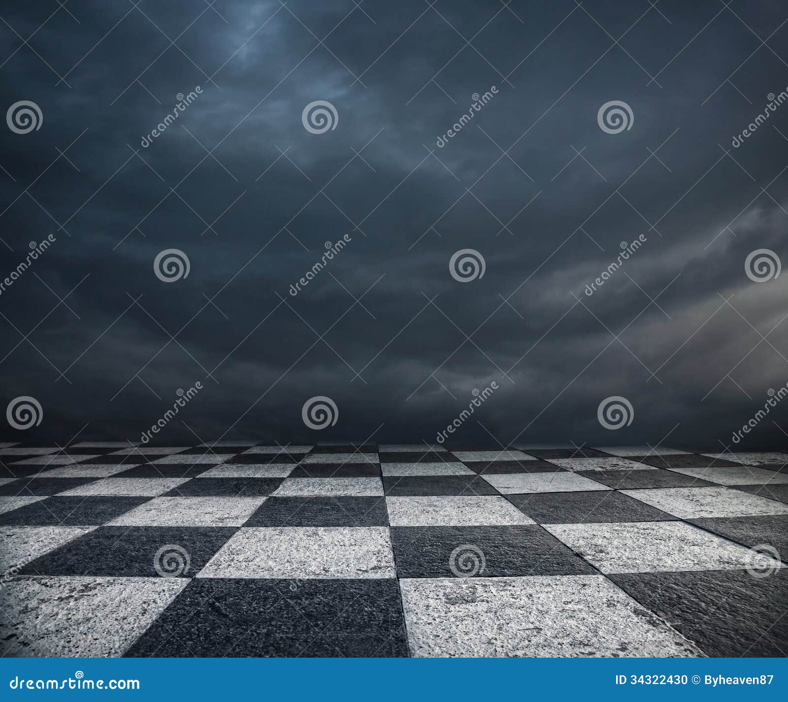 Dark Chess Pieces Standing On White Table Royalty-Free Stock Photo ...