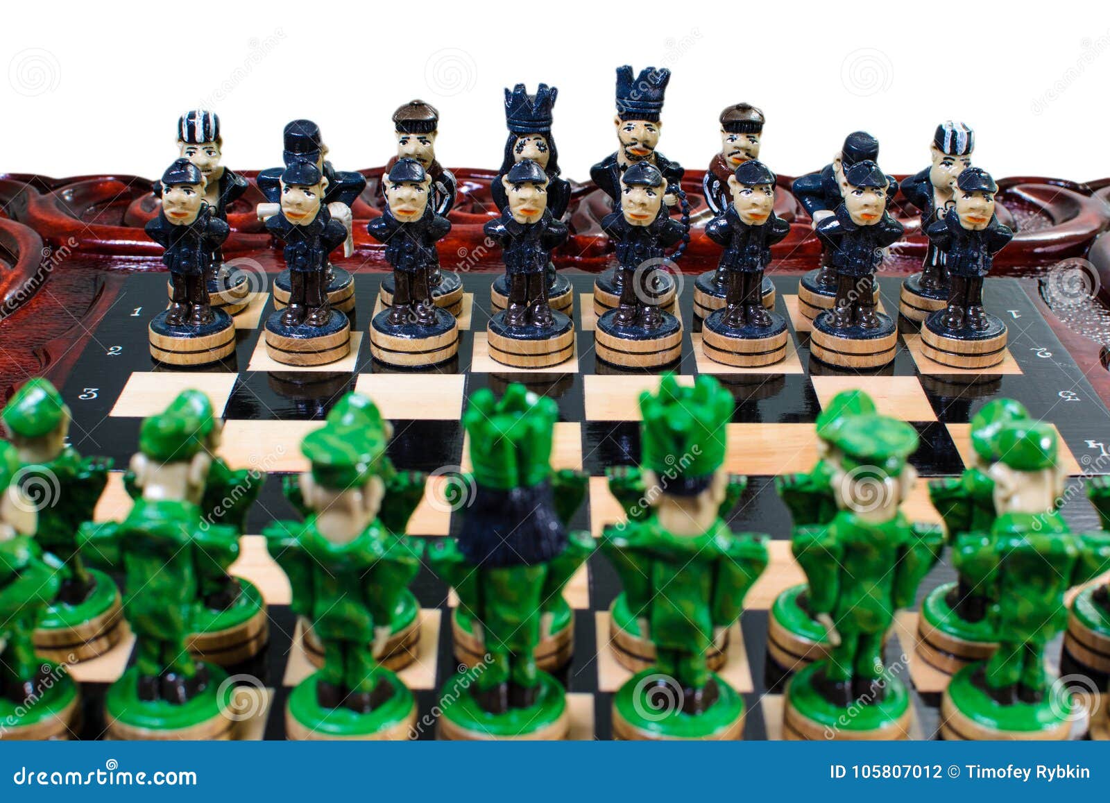 Chess in the Form of Military Against Prisoners on the Board Stock ...