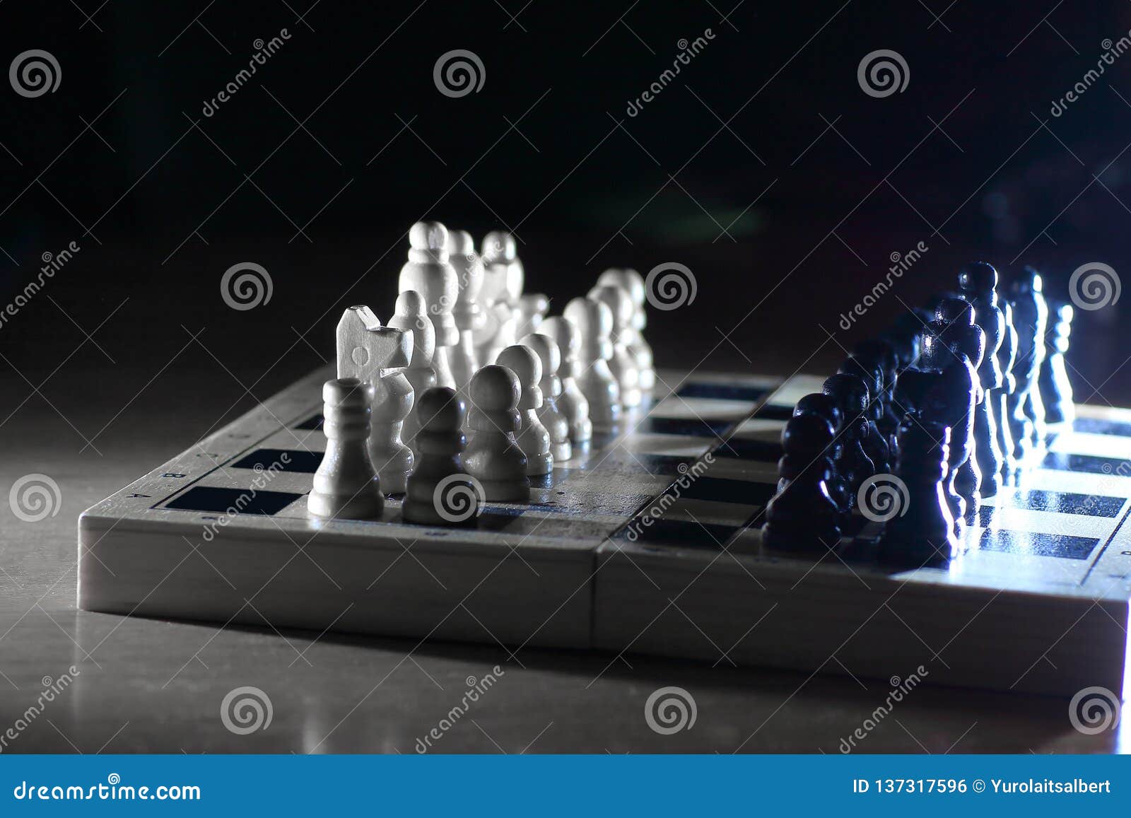 Chess Game. Abstract Composition of Chess Figures Stock Photo - Image ...