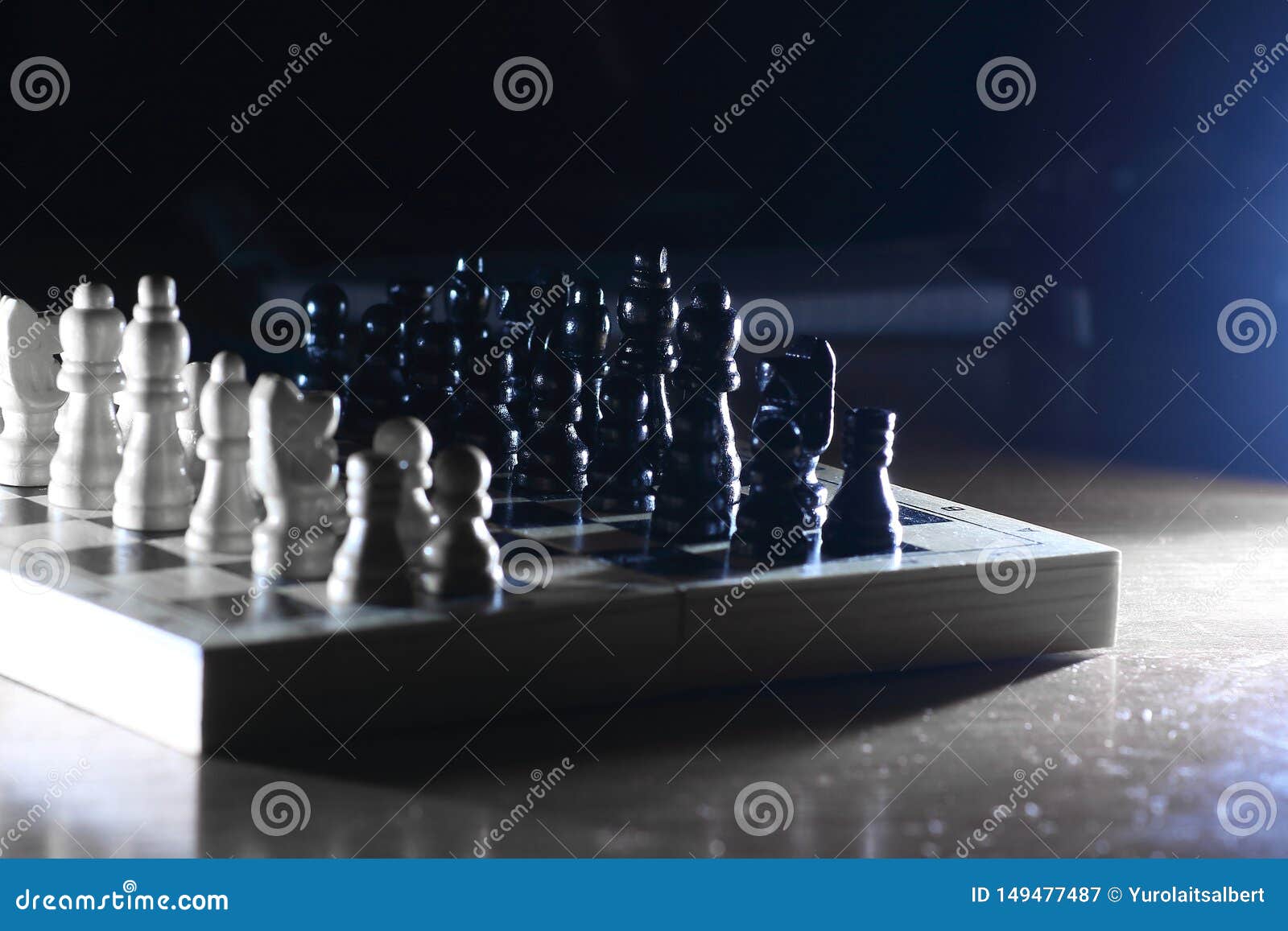 Chess Game. Abstract Composition of Chess Figures Stock Image - Image ...