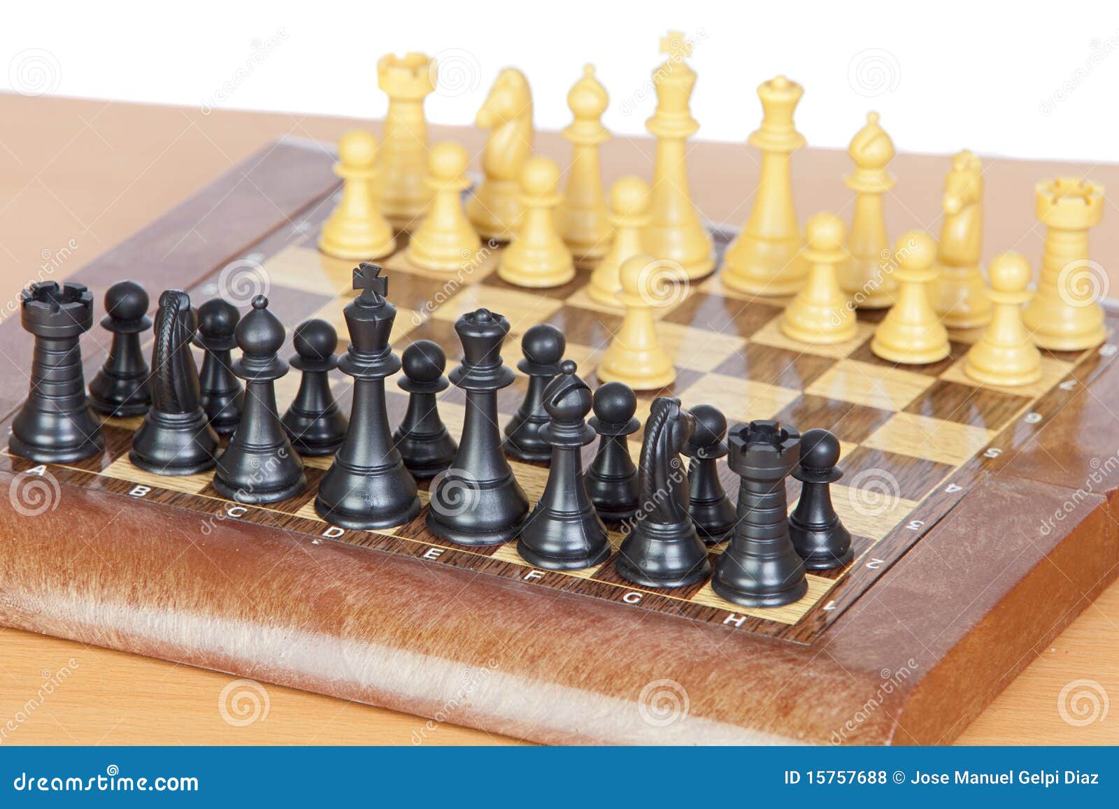 Chess Game with All Pieces on the Board Stock Photo - Image of chessmen ...