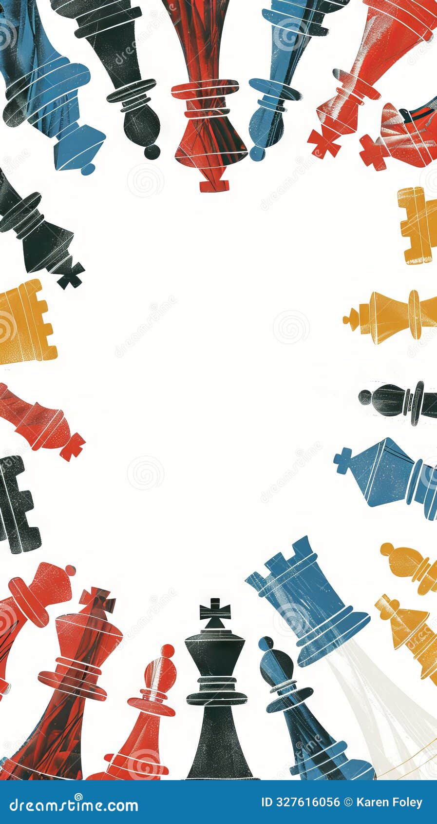 Chess Game Background Graphic Stock Illustration - Illustration of ...