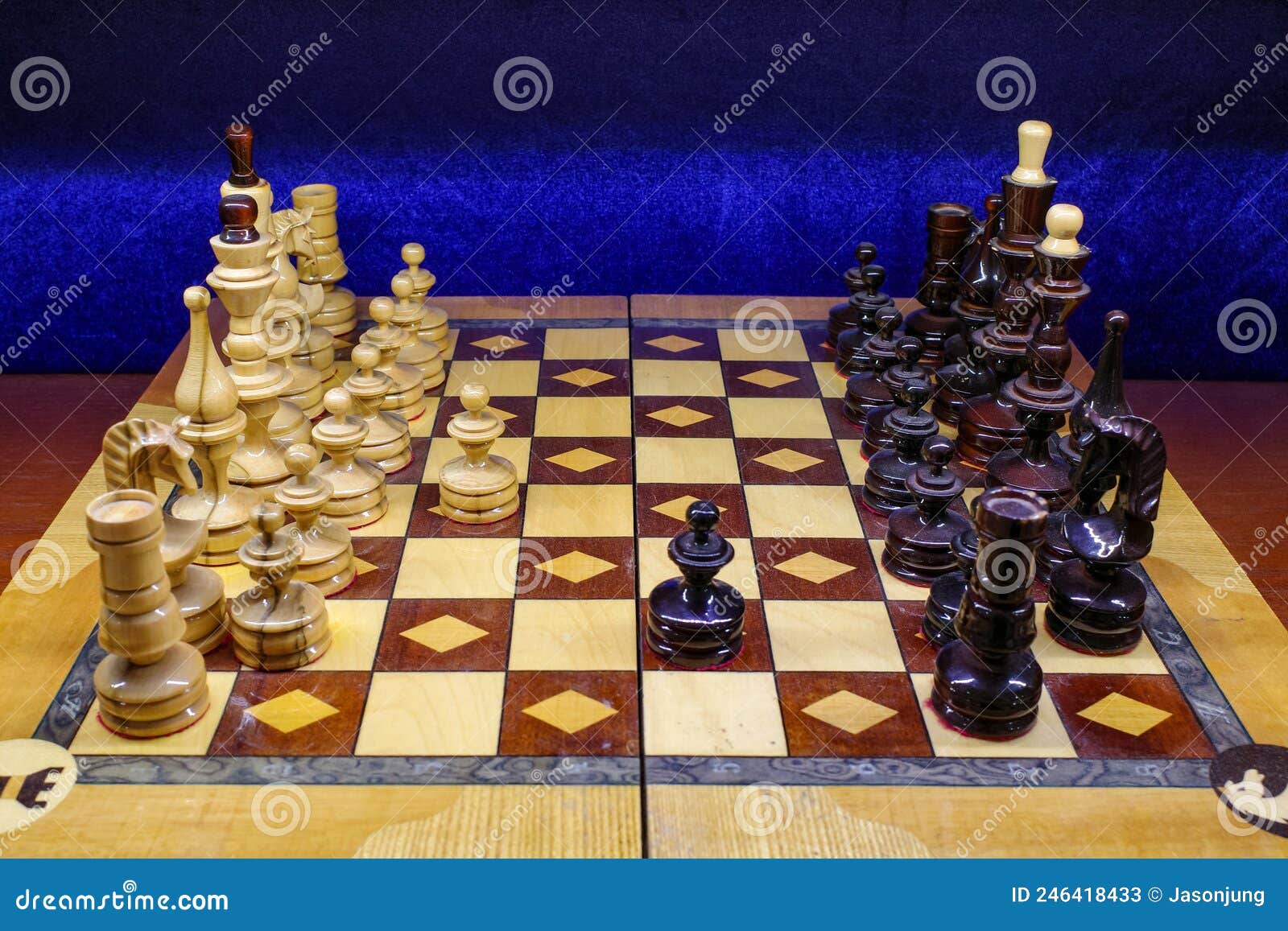 Chess game board stock image. Image of classic, nesting - 246418433