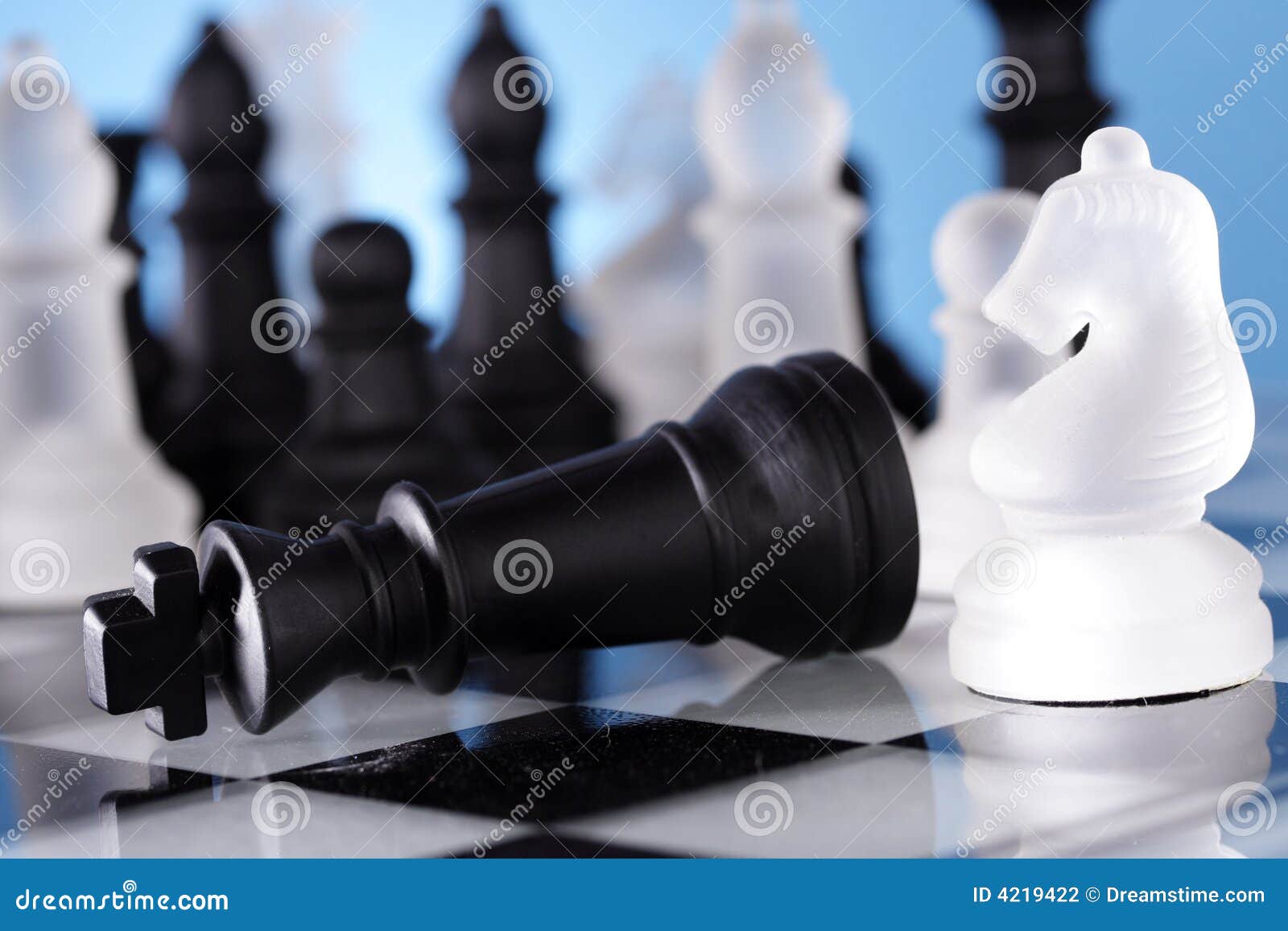 Chess game-Checkmate stock photo. Image of checkmate, risky - 4219422