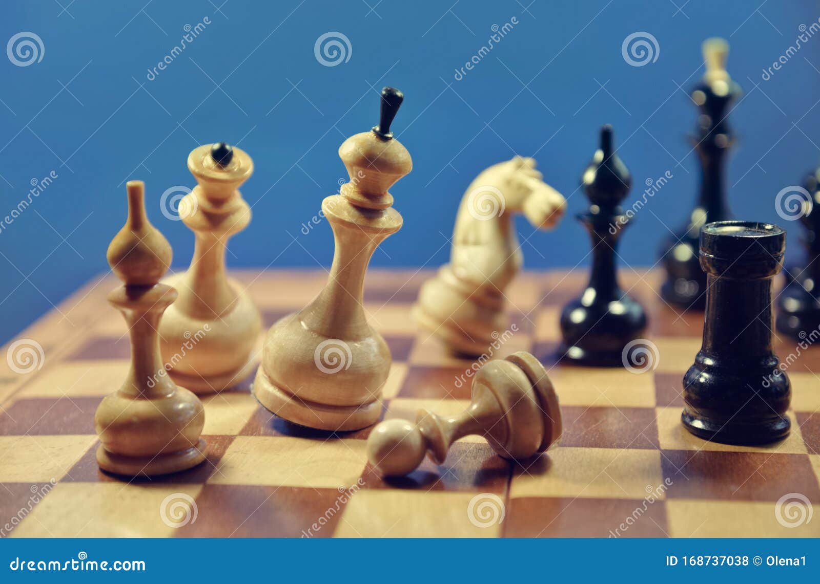 Chess game. Checkmate stock photo. Image of tabletop - 168737038