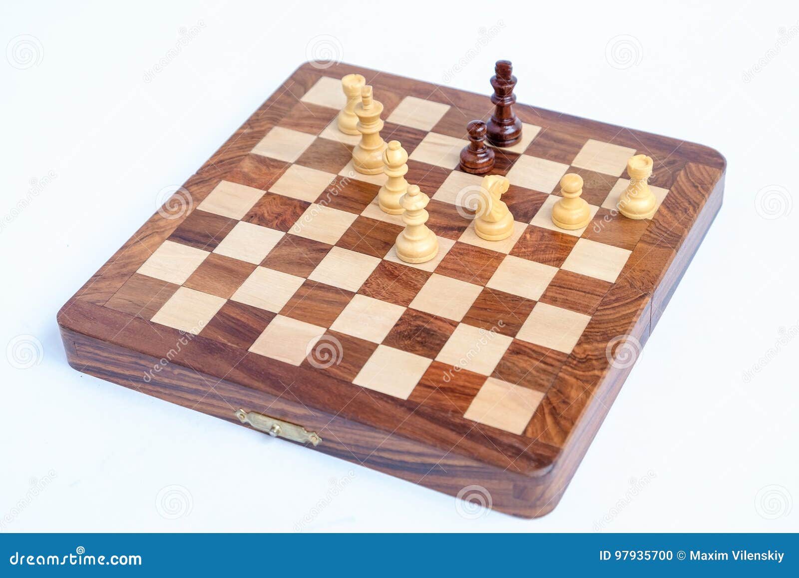 Chess Game. Chess King is Checkmated, Chess Game Over Stock Photo ...