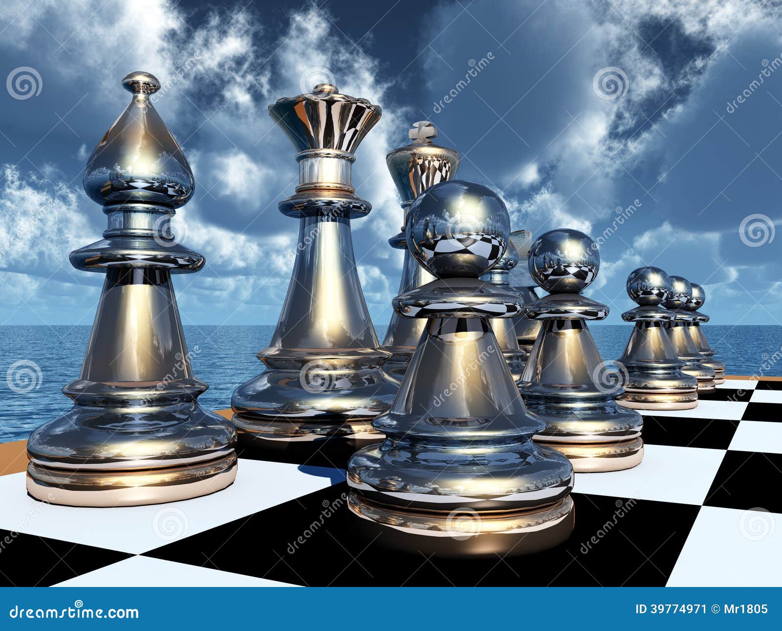 Chess Game stock illustration. Illustration of king, competition - 39774971