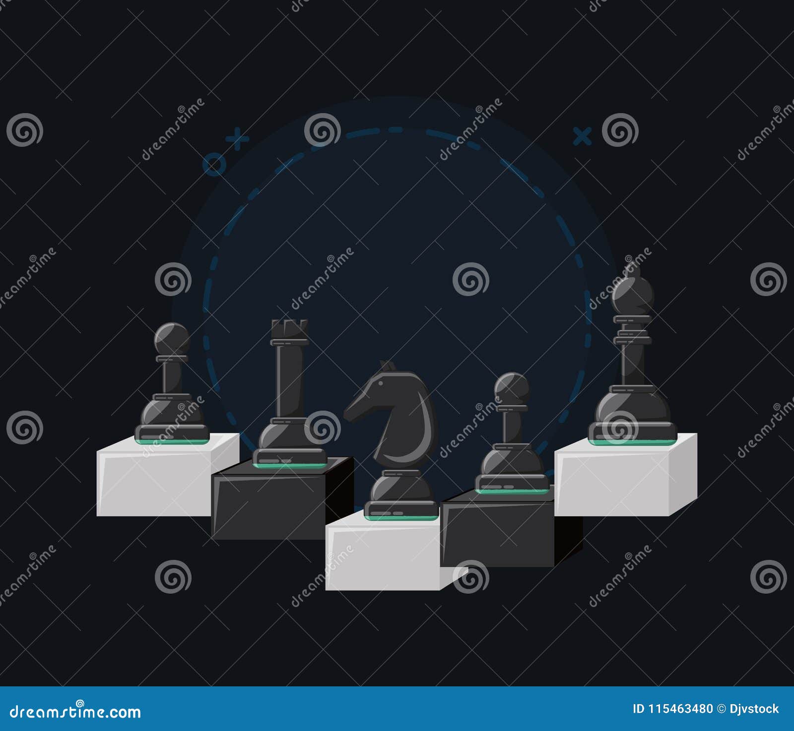Chess game design stock vector. Illustration of sport - 115463480