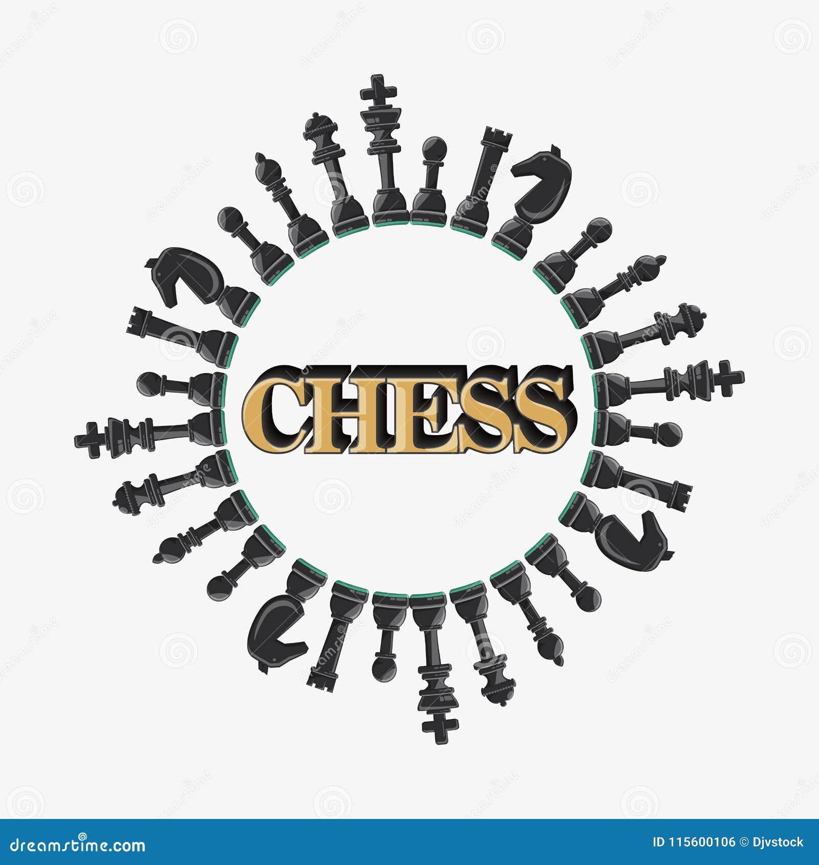 Chess game design stock vector. Illustration of bishop - 115600106