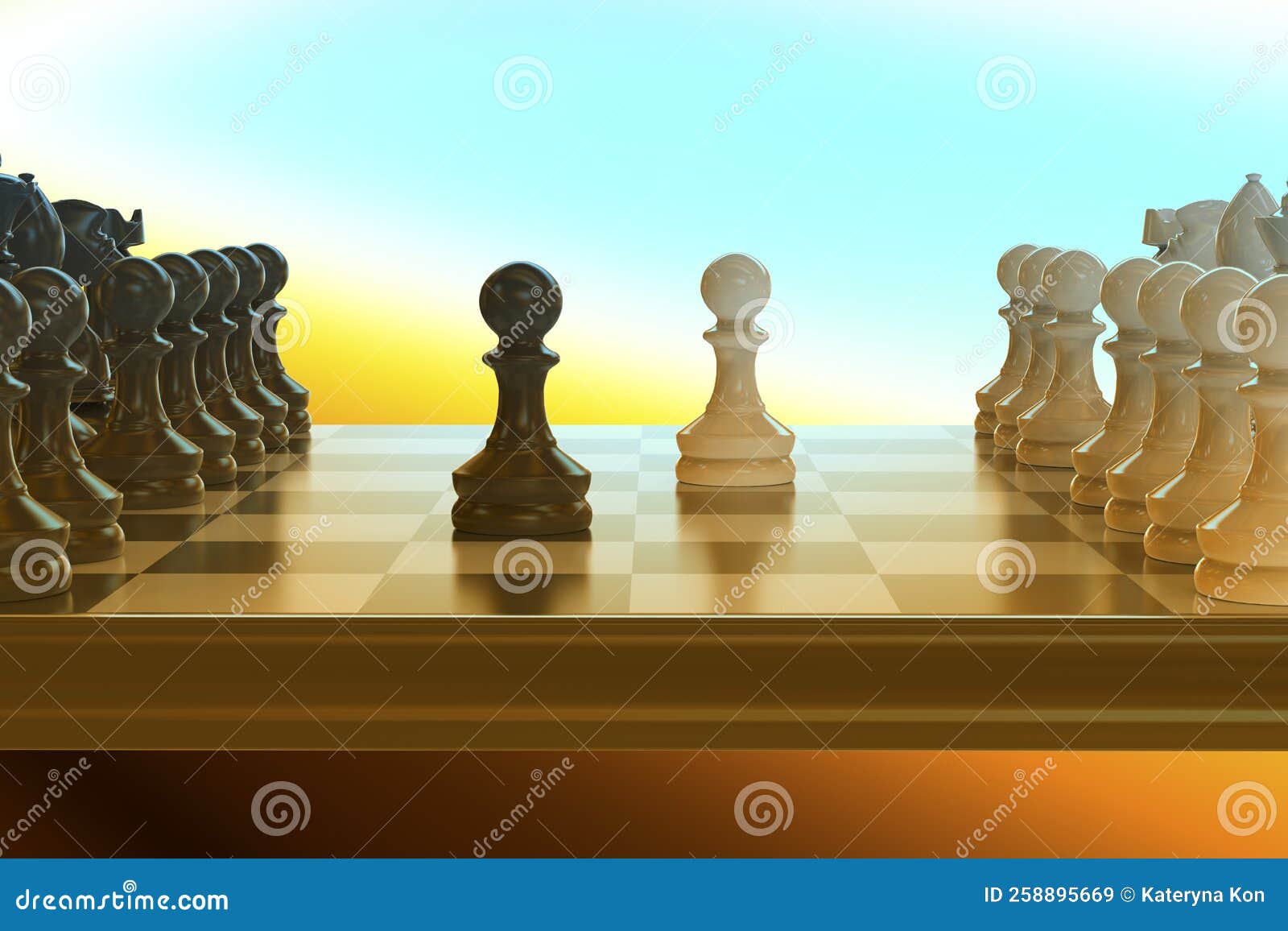 Chess game, illustration stock illustration. Illustration of leisure ...
