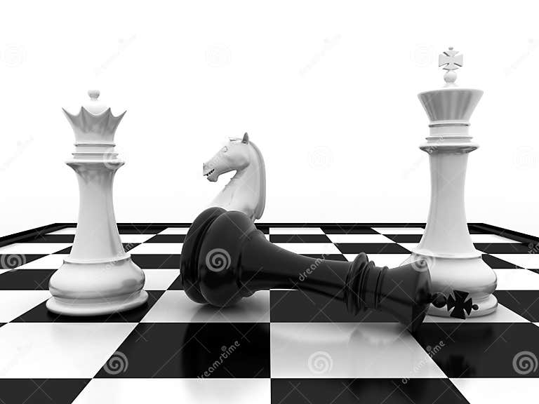 Chess game over stock photo. Image of horse, competition - 16759998
