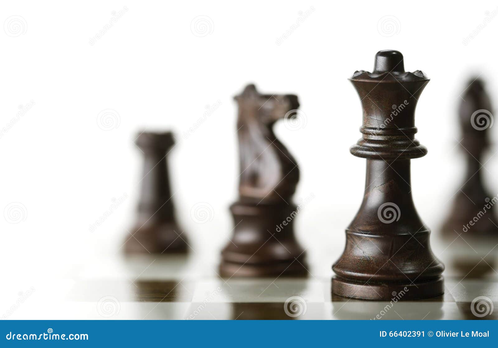 Chess Game Over White Background Stock Image - Image of chessboard ...