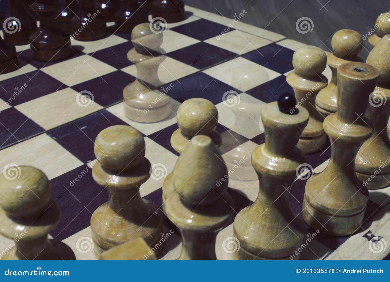 Chess game pawn E2-E4 ... stock photo. Image of recreation - 201335578