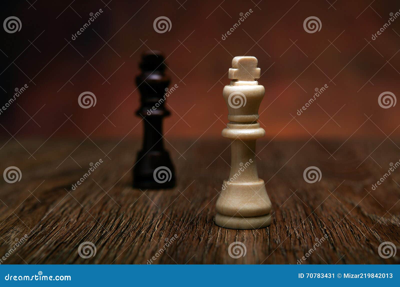 Chess Game with Pieces on the Table Stock Image - Image of adversary ...