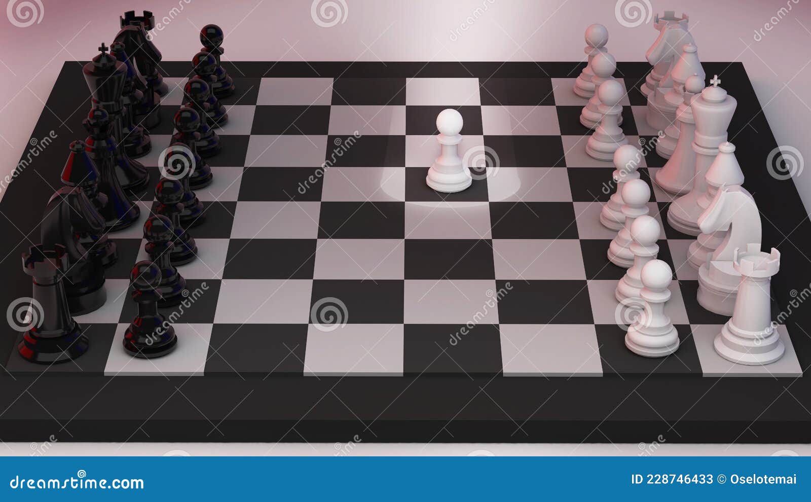 Chess Game Planning the First Turn,competitive Strategy Planning ...