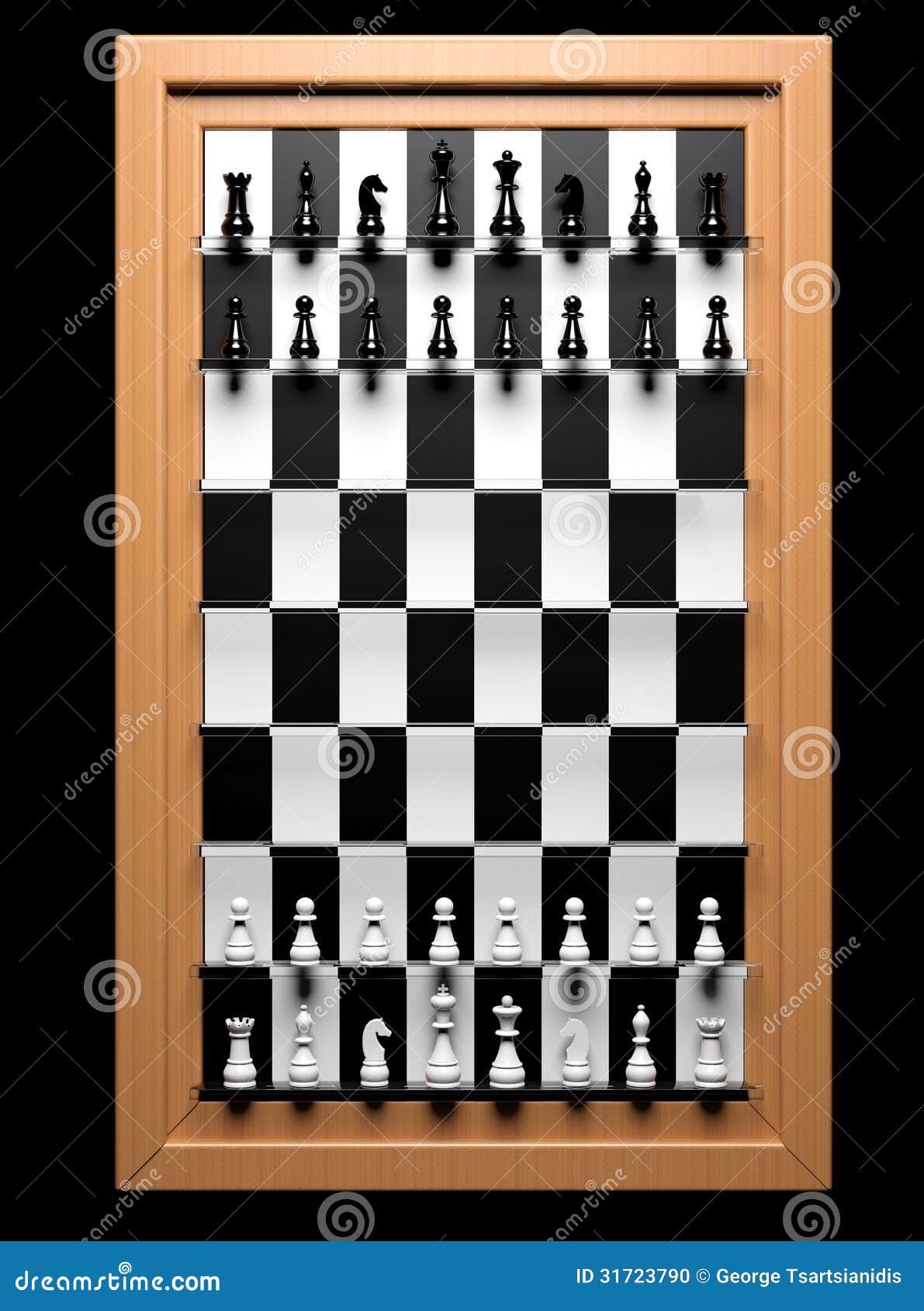 Chess game stock illustration. Illustration of frame - 31723790