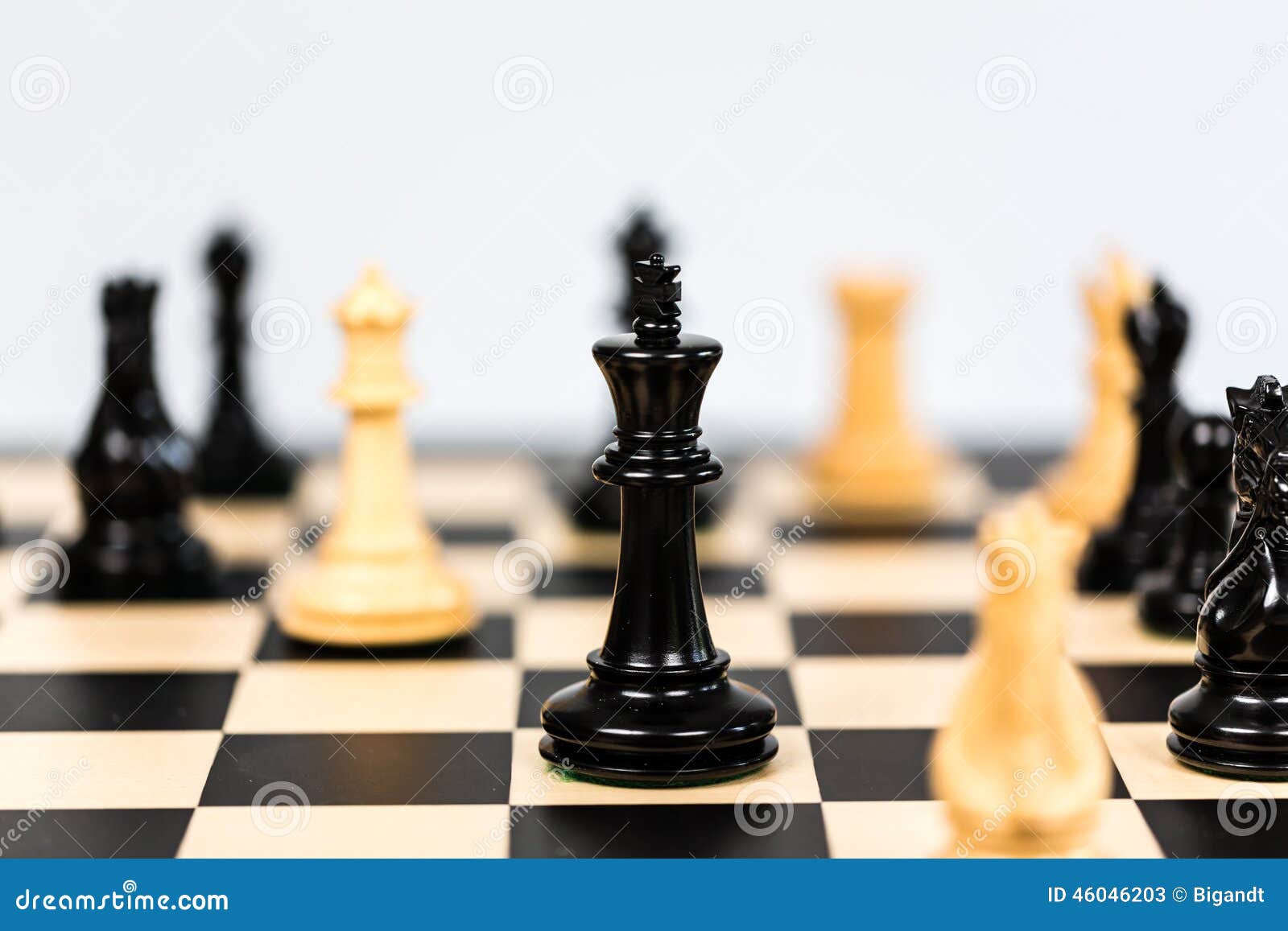 Chess game stock image. Image of studio, planning, king - 46046203