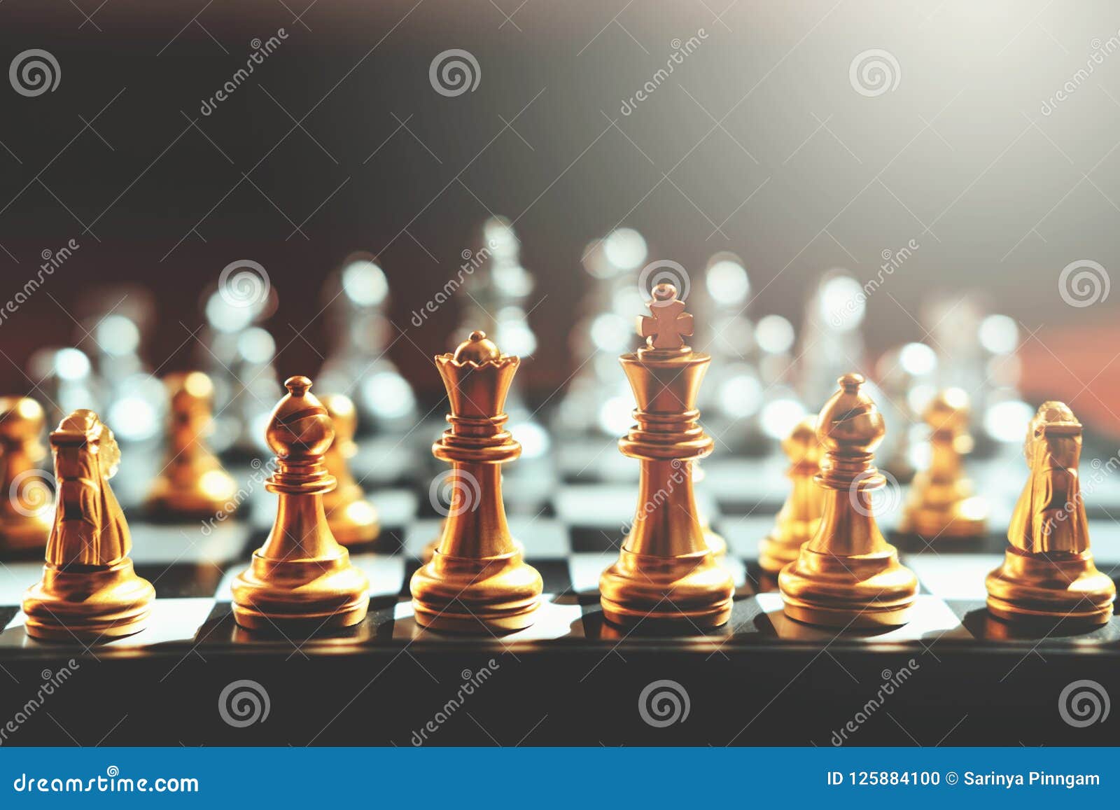 Chess Game of Successful Business Leader Concept Stock Photo - Image of ...