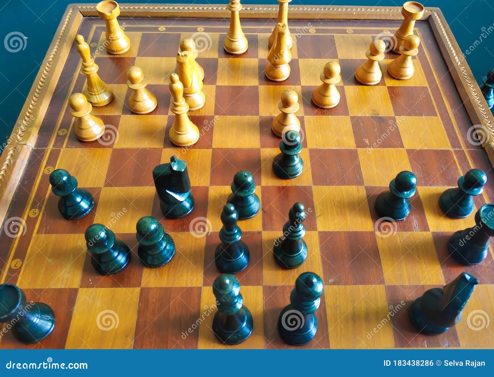 Chess Game Taking Place between 2 Person Stock Photo - Image of person ...