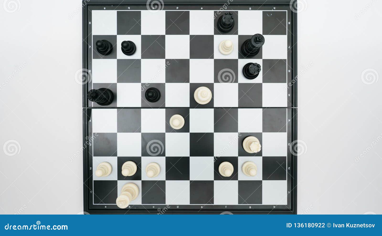 Chess game top view stock footage. Video of demonstration - 136180922