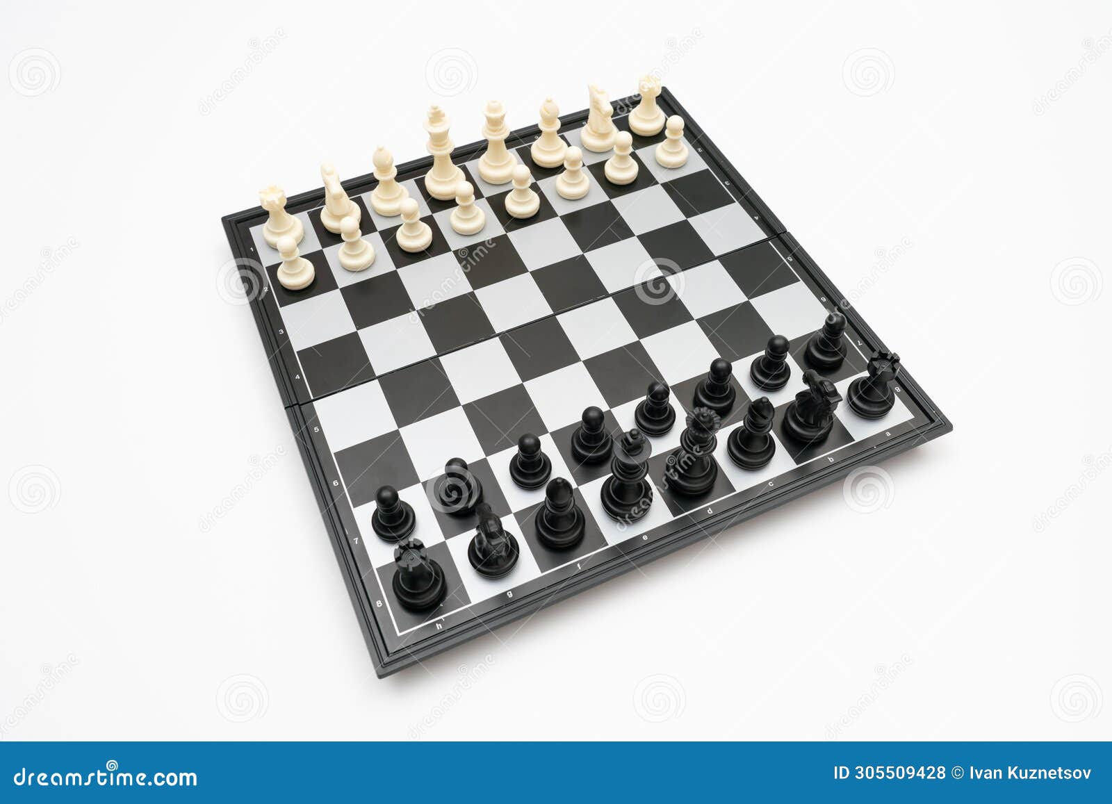 Chess Game Top View Starting Position Stock Photo - Image of winning ...