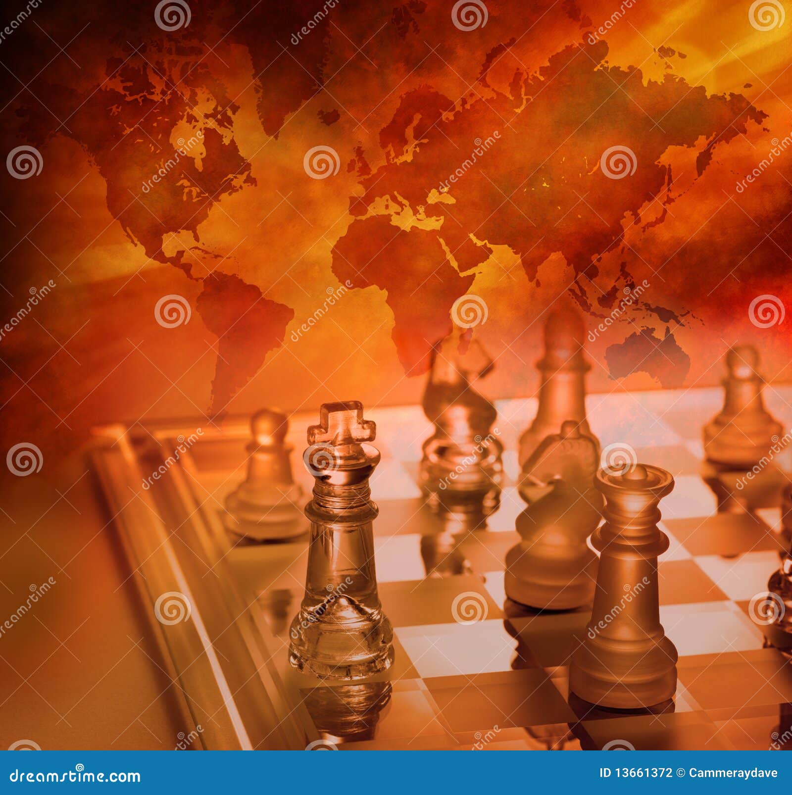 Chess Global Business Strategy Stock Illustration - Illustration of ...