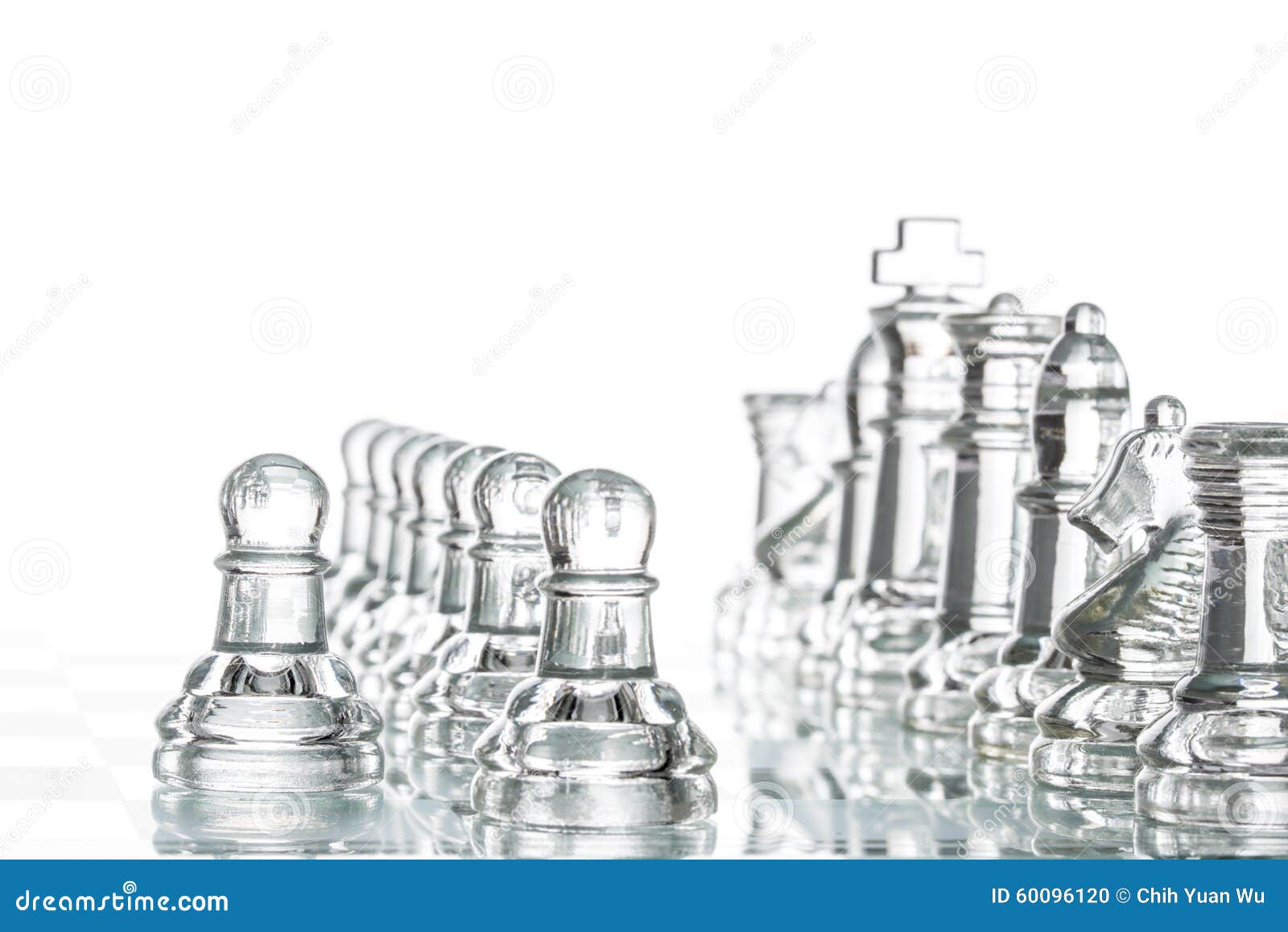 Chess Group Transparent Glass Blur Silhouette Team Challenge Stock ...