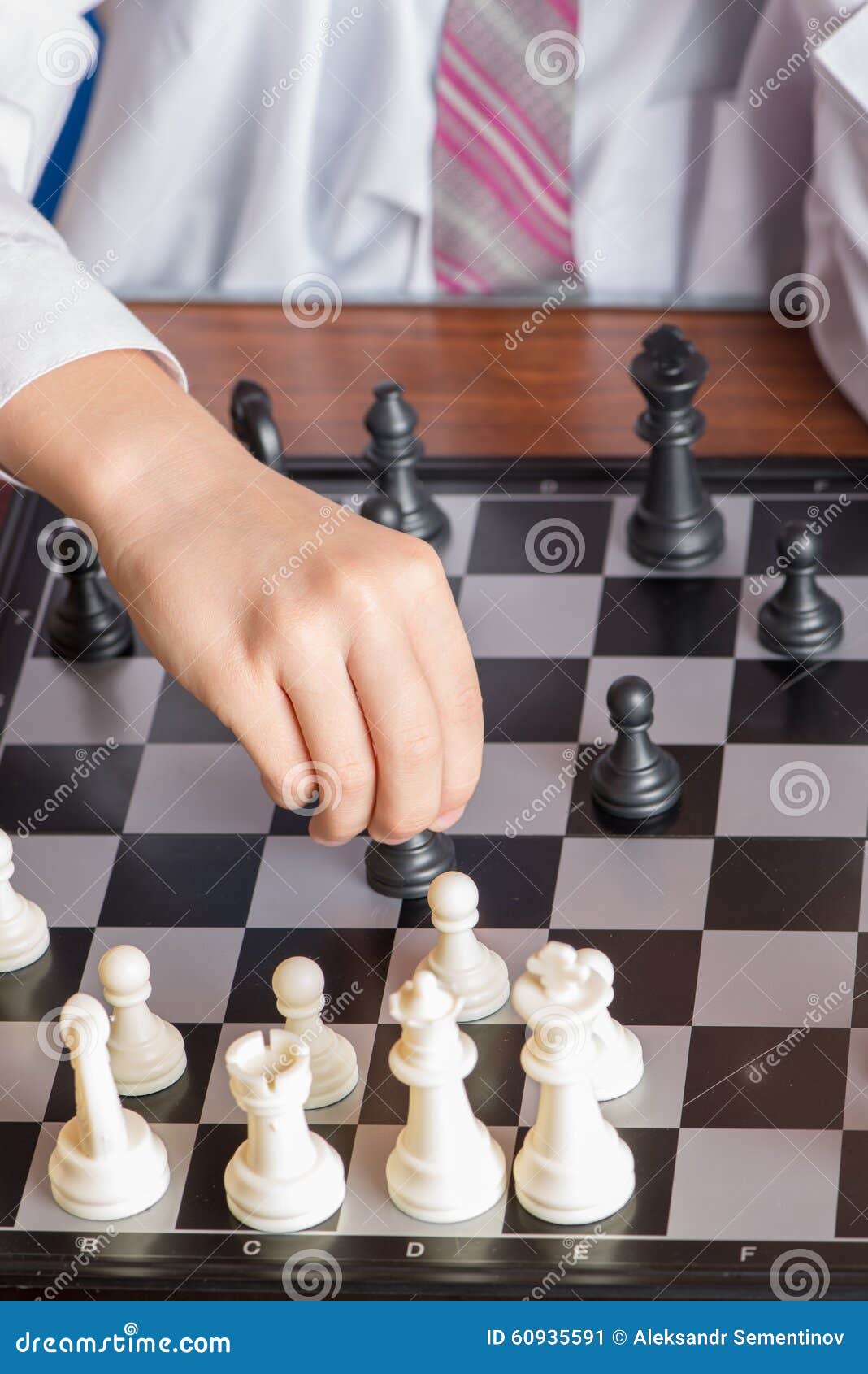 Chess and hand closeup stock image. Image of leadership - 60935591