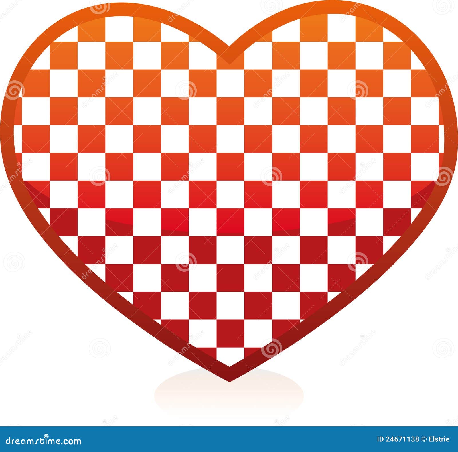 Chess heart stock illustration. Illustration of newly - 24671138