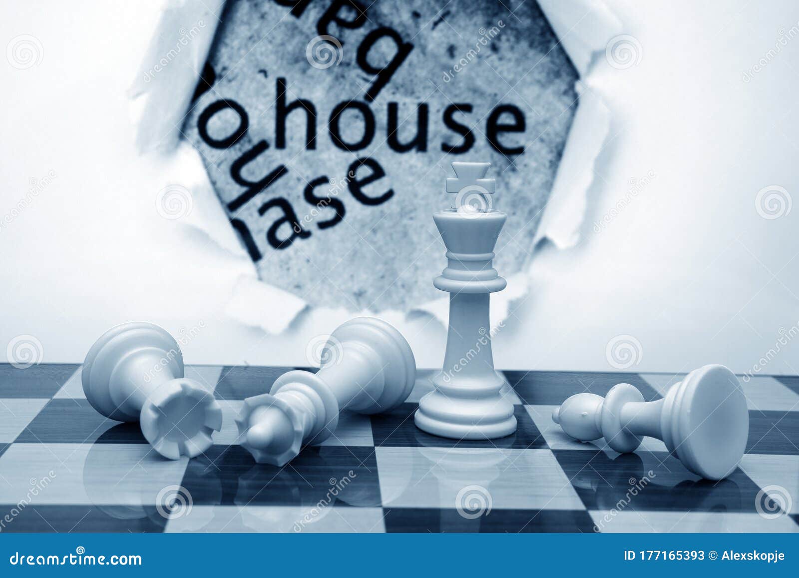 Chess and house concept stock image. Image of mortgage - 177165393