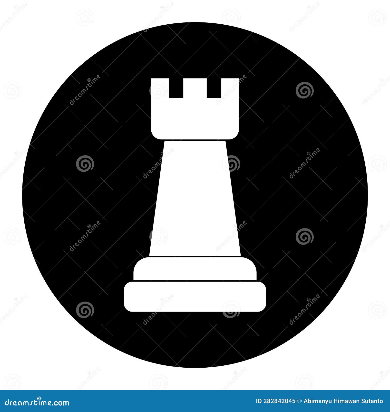 Icon Rook Chess Piece Symbol Design Vector Illustration | CartoonDealer ...
