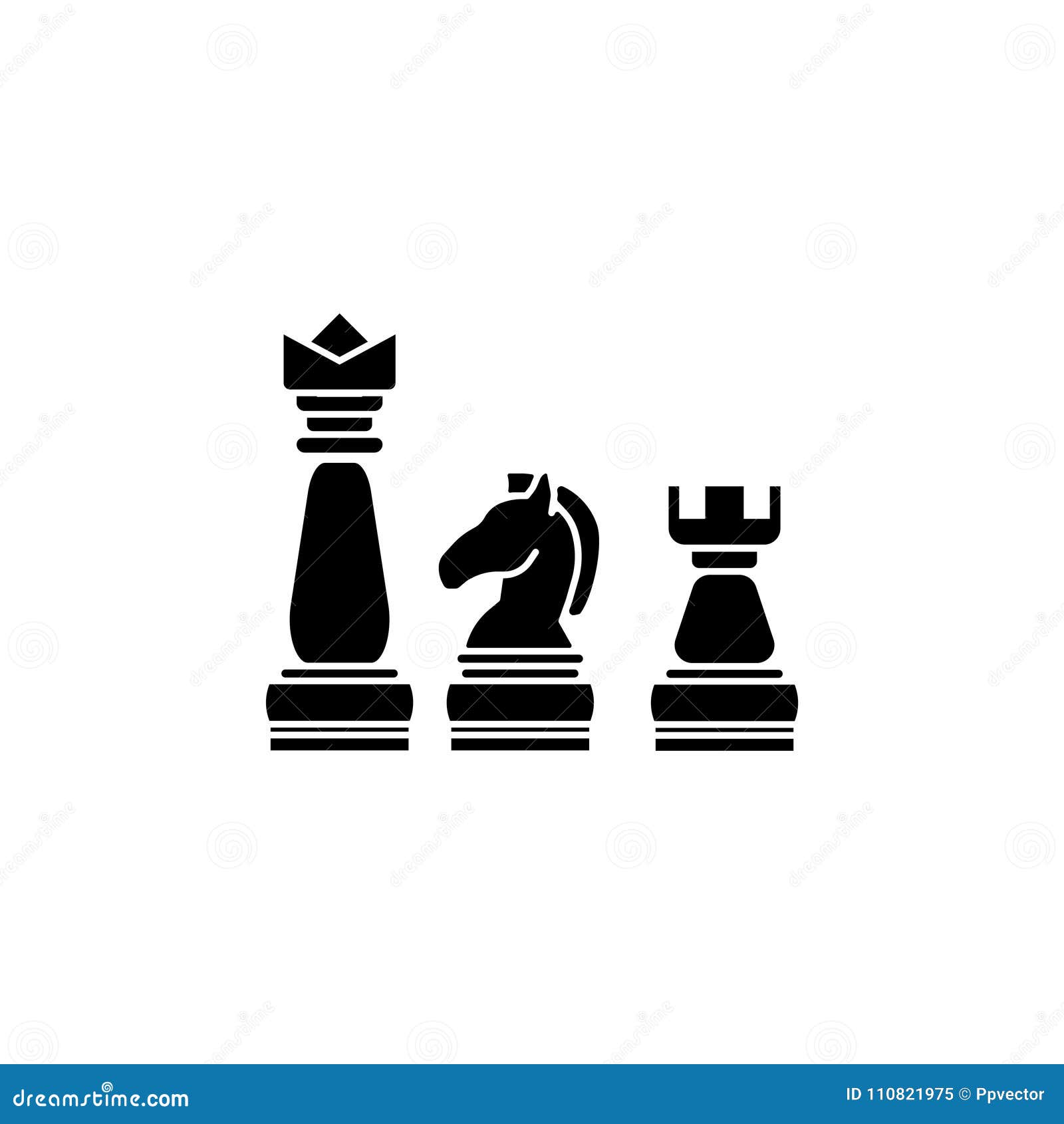 Chess icon symbol stock vector. Illustration of mate - 110821975